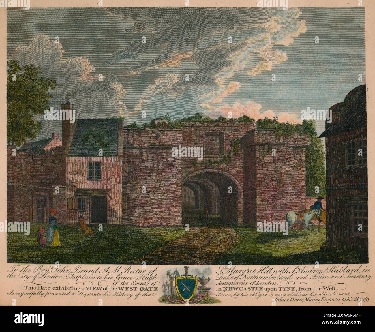 'A view of the West Gate in Newcastle upon Tyne, from the West', c1780 ...
