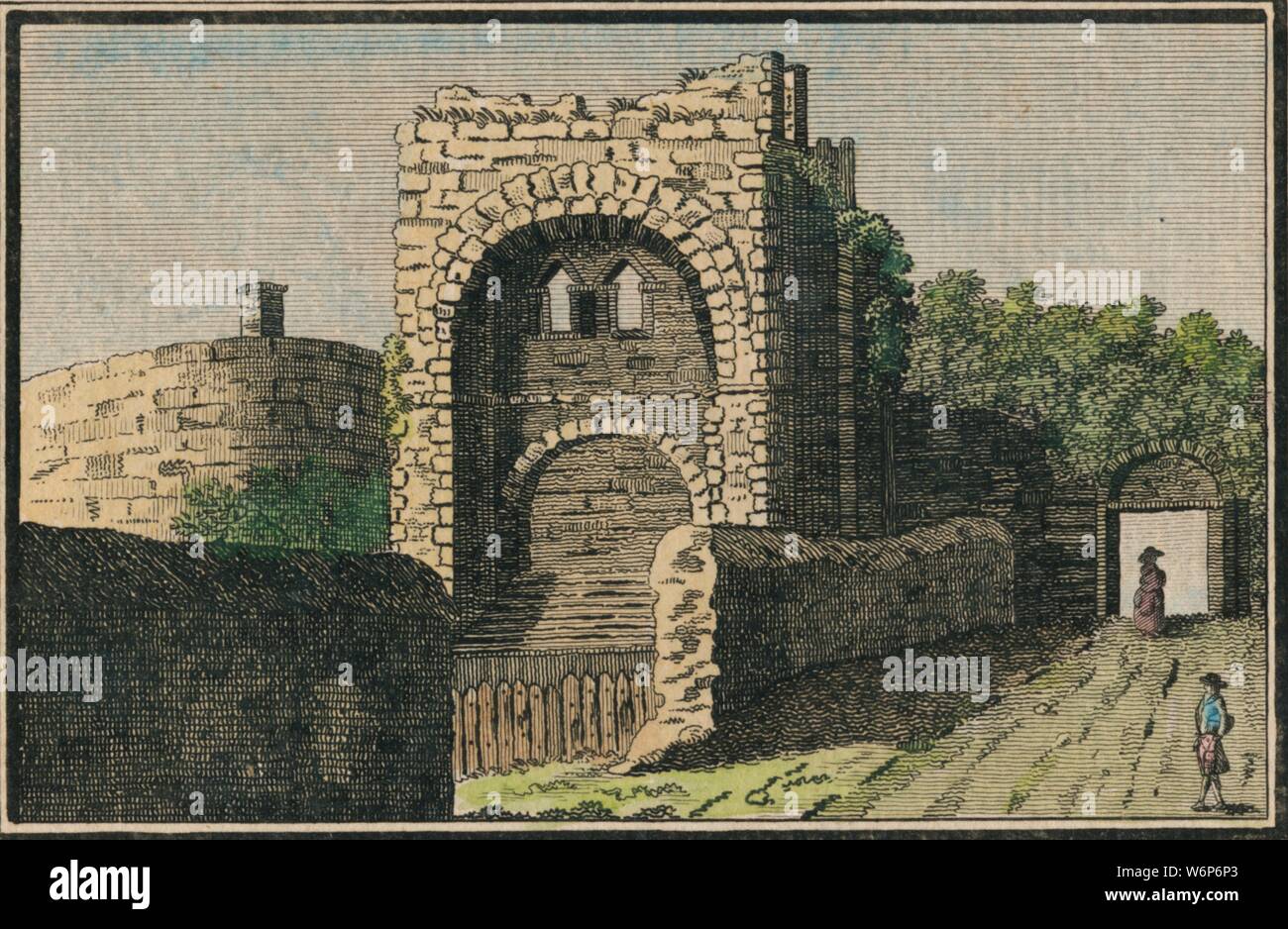 'Rougemond Castle at Exeter', 18th century? Rougemont Castle, also ...