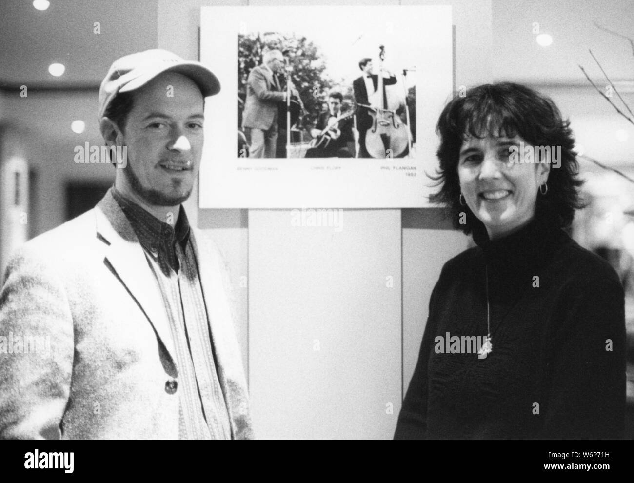 Phil Flanigan (bassist) and Hannah Richardson (tenor guitarist and ...