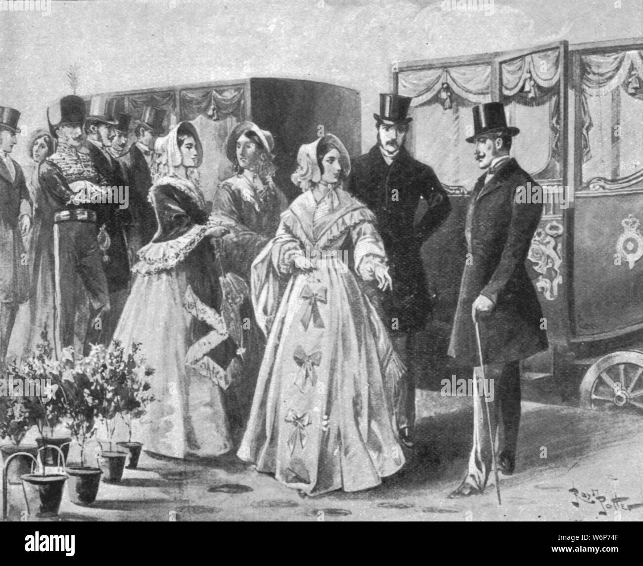 'Queen Victoria's first train journey, from Slough to Paddington, June ...