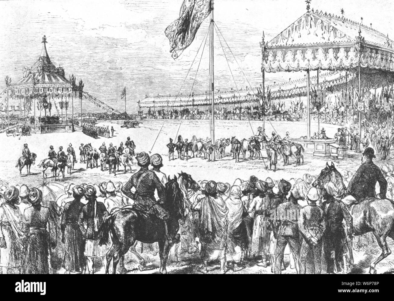 Proclamation of queen victoria as empress of india Black and White ...
