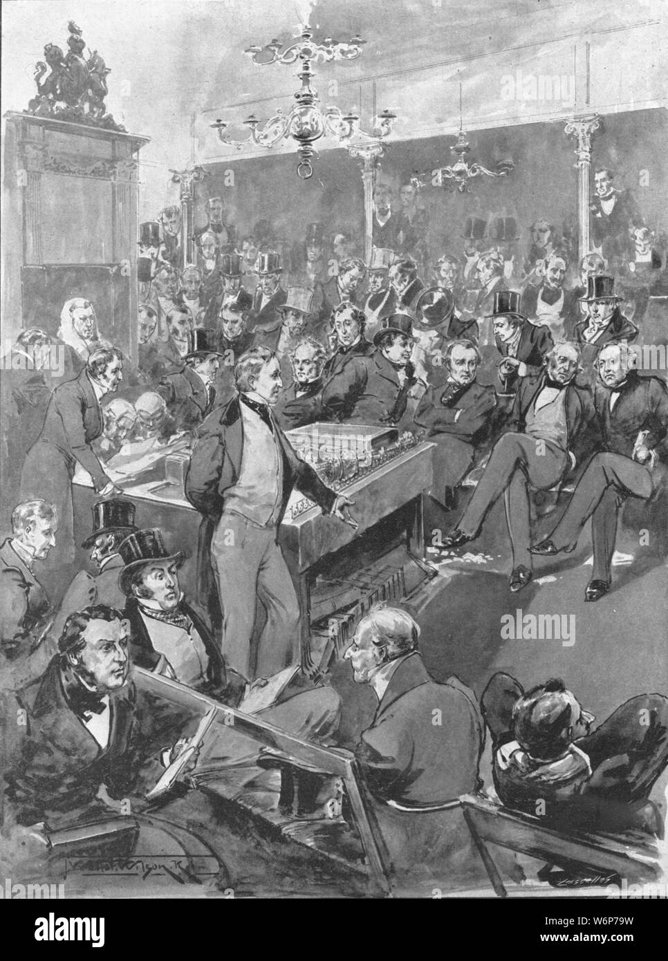 Robert peel and queen victoria Black and White Stock Photos & Images ...