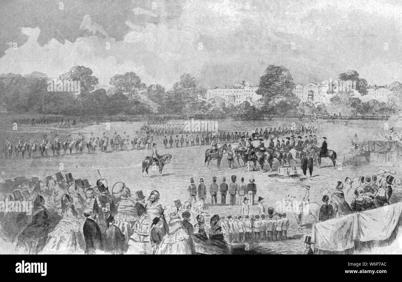 'The First Distribution of the Victoria Cross by Queen Victoria, Hyde ...