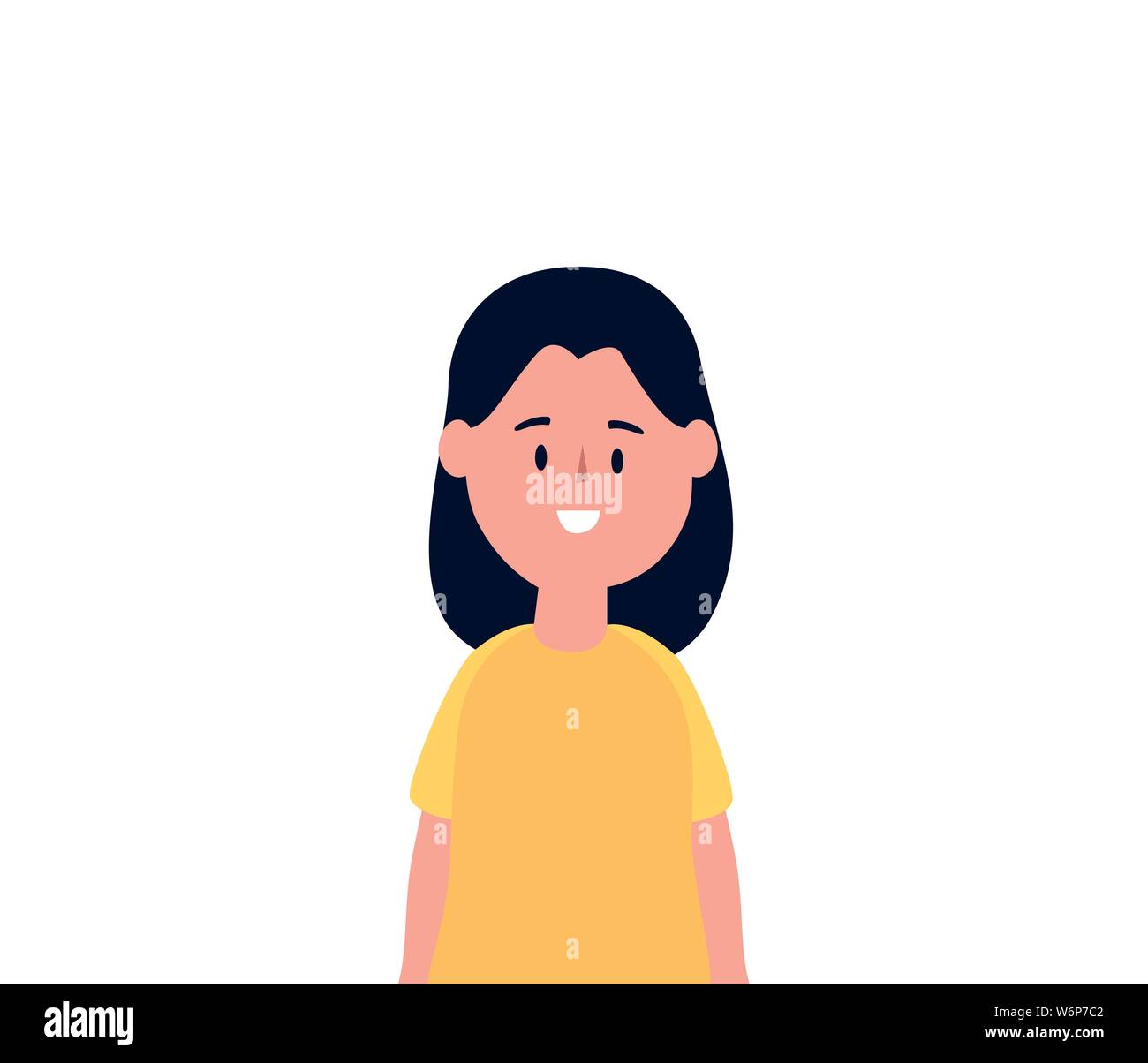 cute little girl avatar character Stock Vector Image & Art - Alamy
