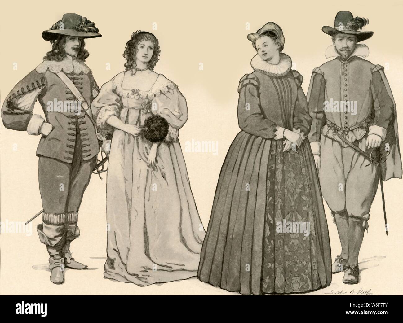 'Clothing during the Reigns of James I-Charles I 1607-1640', 1903 ...