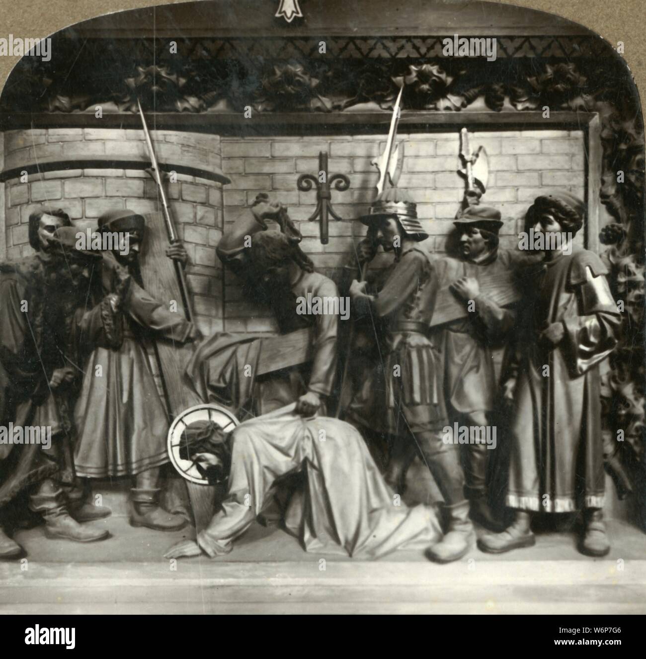 'Jesus falls the second time under the weight of the cross', c1920s ...