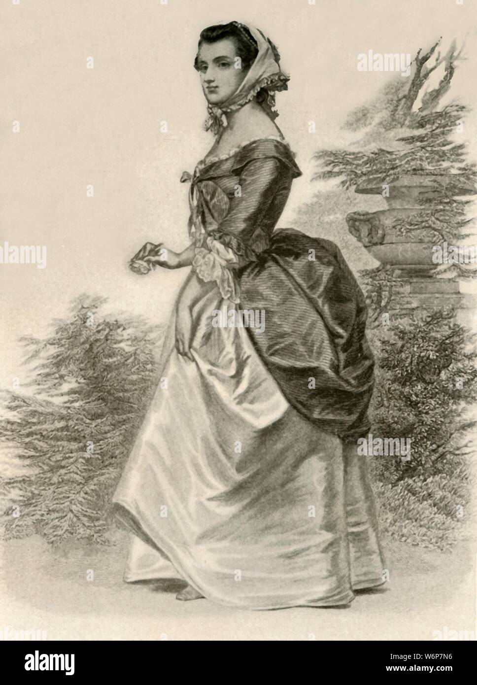 'Dress of a young Virginia lady', c1775, (1937). From "History of ...