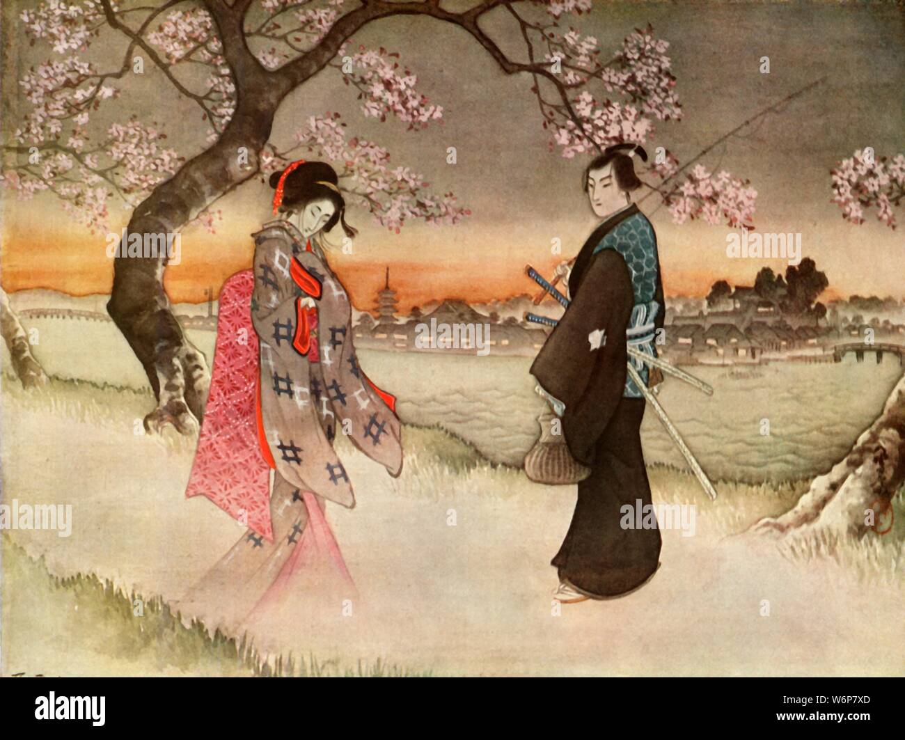 'He was suddenly startled to see a girlish form coming towards him in ...