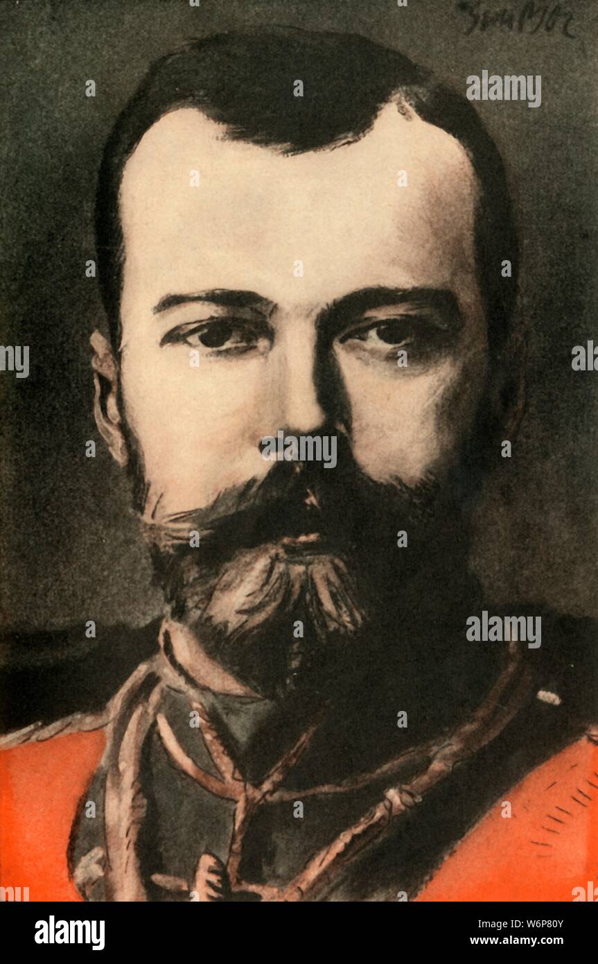 'Nicholas II., Czar of Russia', 1910. Portrait of Tsar Nicholas II ...