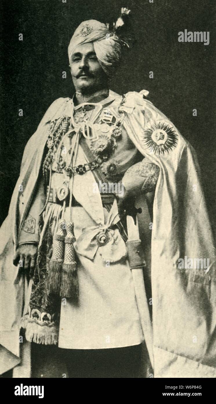 'Sir Pertab Singh', late 19th century, (c1920). Portrait of Lieutenant ...