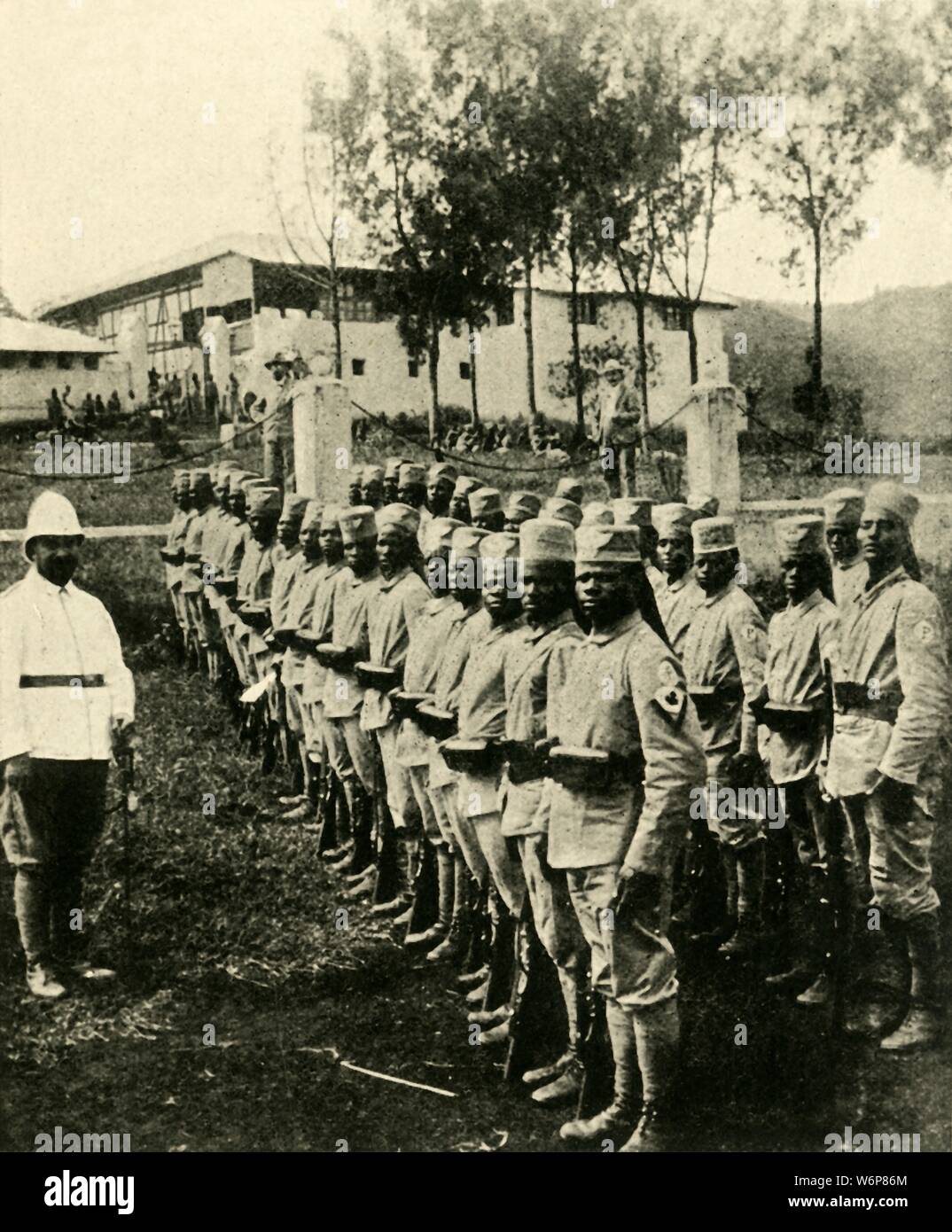 African soldiers fighting for Germany, First World War, 1914, (c1920 ...