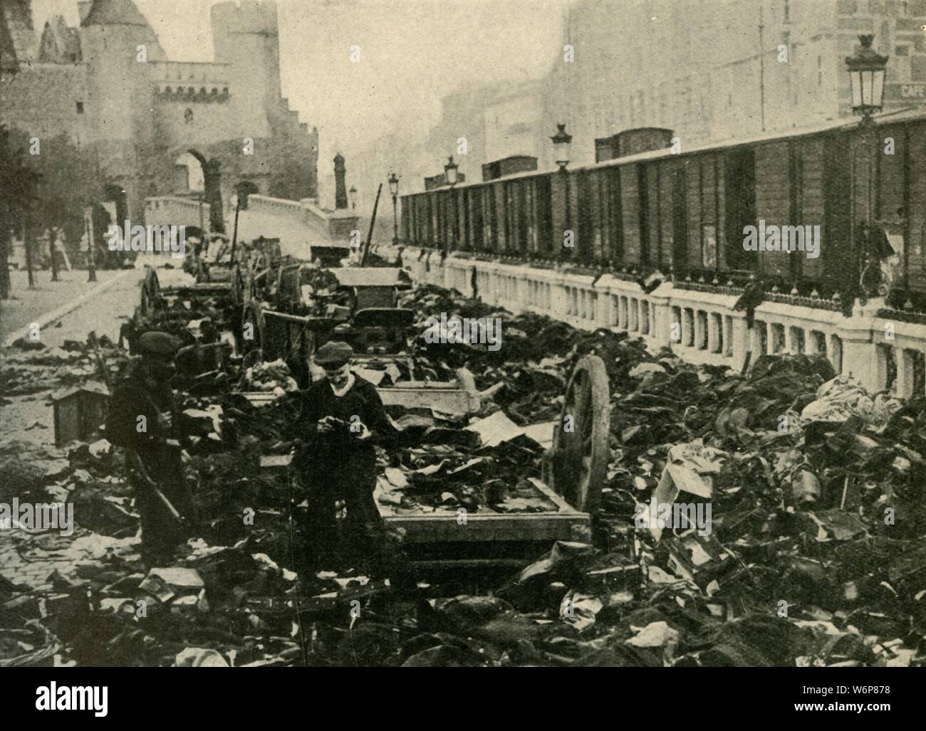 German sailors at Antwerp, Belgium, First World War, 1914, (c1920 ...
