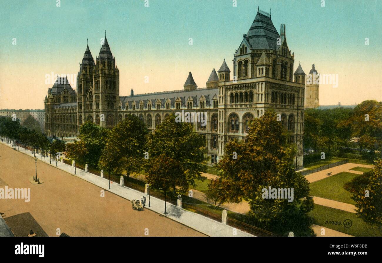 Natural History Museum, London, c1910. The museum building was designed ...