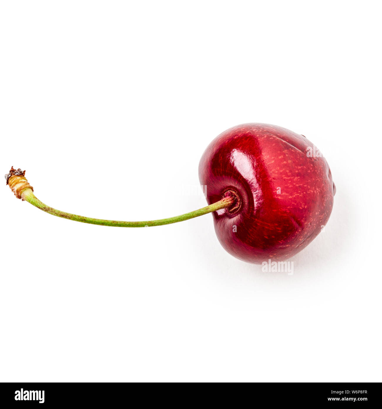 Red cherry fruit isolated on white background with clipping path ...