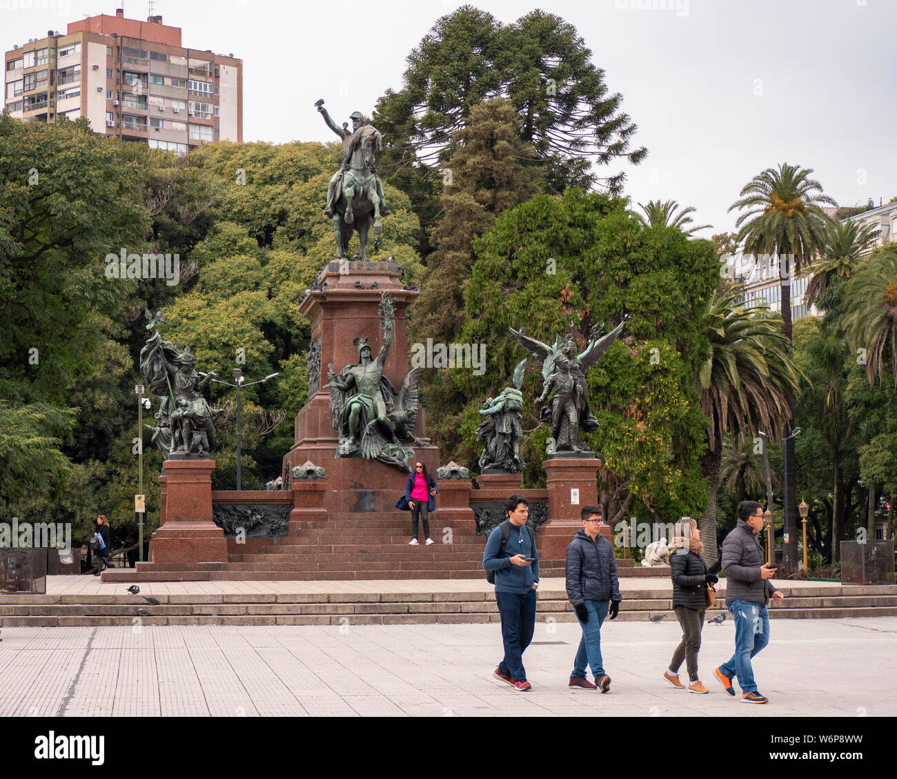 Buenos Aires, Argentina, 23 July 2019. Monument to General San Martín ...