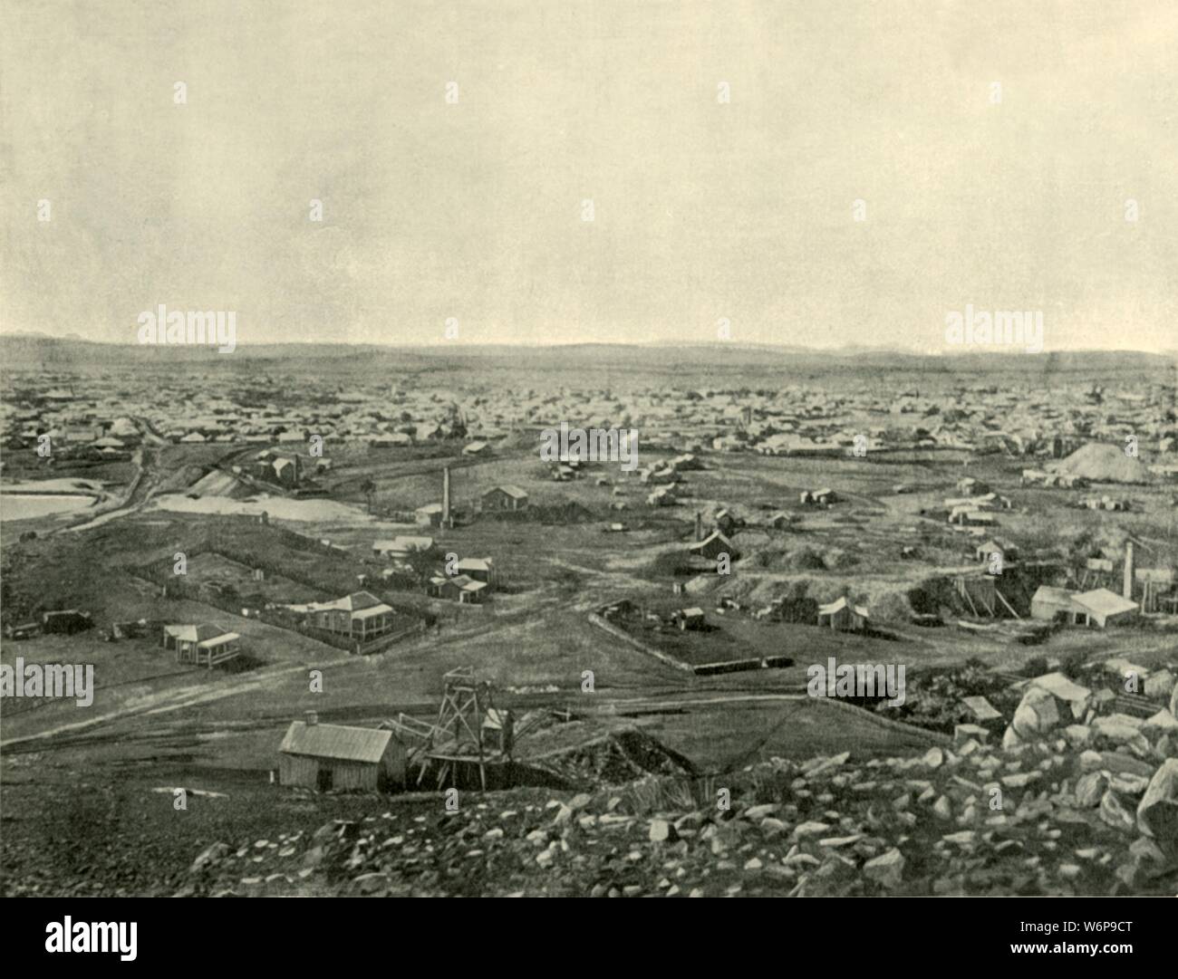 'Charters Towers Goldfield', 1901. Mine shafts built from 1883 to 1916 ...