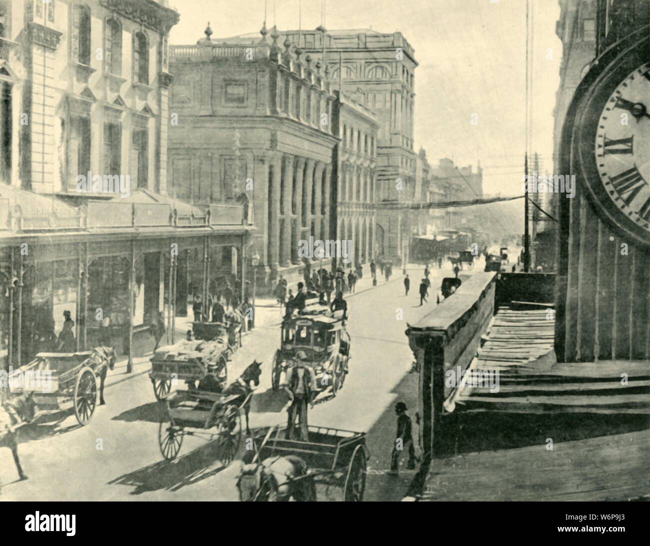 'George Street, Sydney', 1901. Sydney's original high street, formally ...