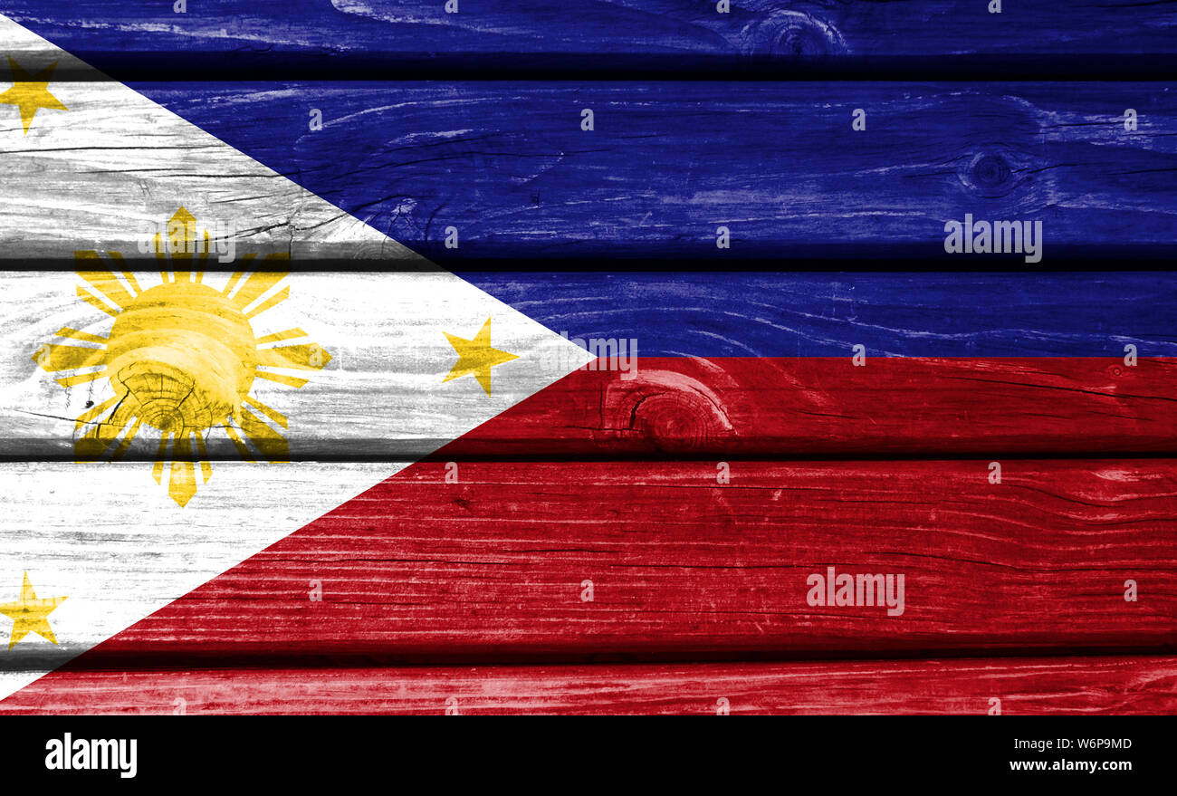 Philippines flag banner on rough hi-res stock photography and images ...