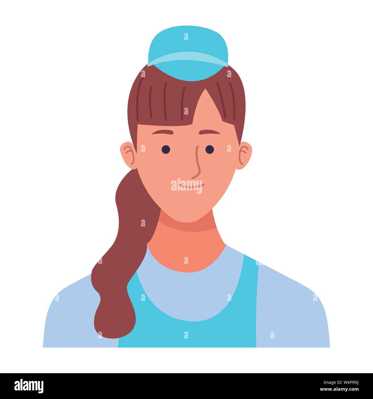 Nurse woman smiling profile cartoon Stock Vector Image & Art - Alamy