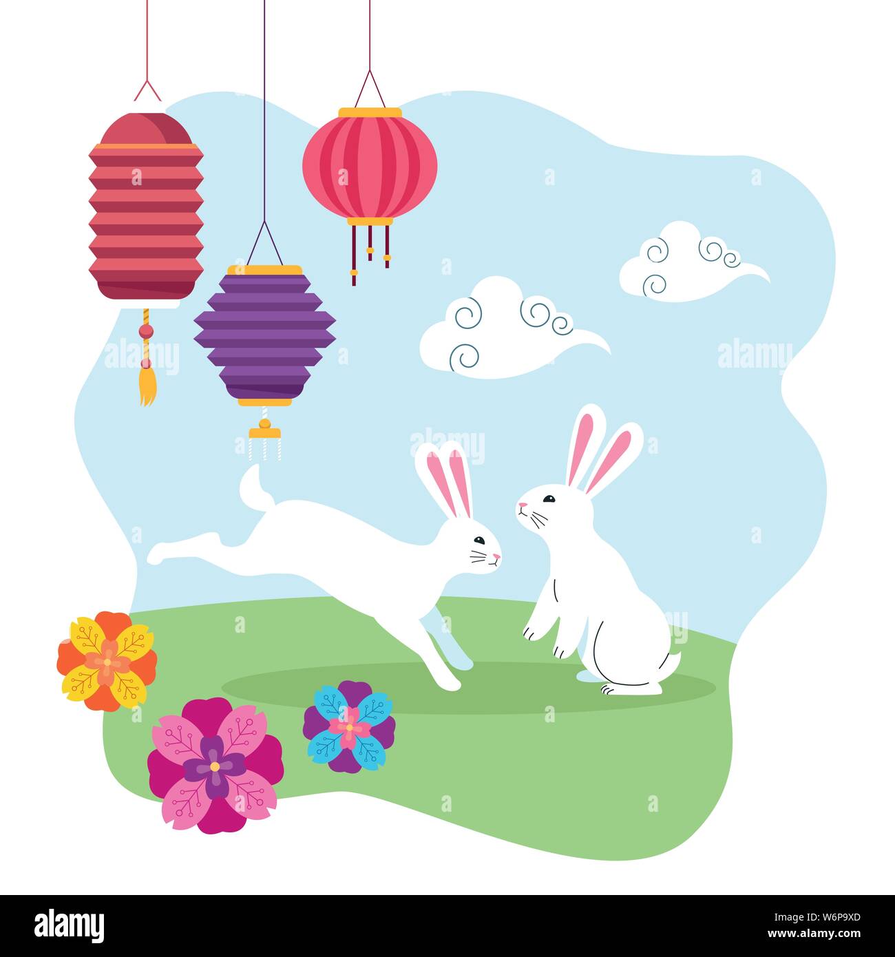 Outdoor cultural scene Stock Vector Images - Alamy