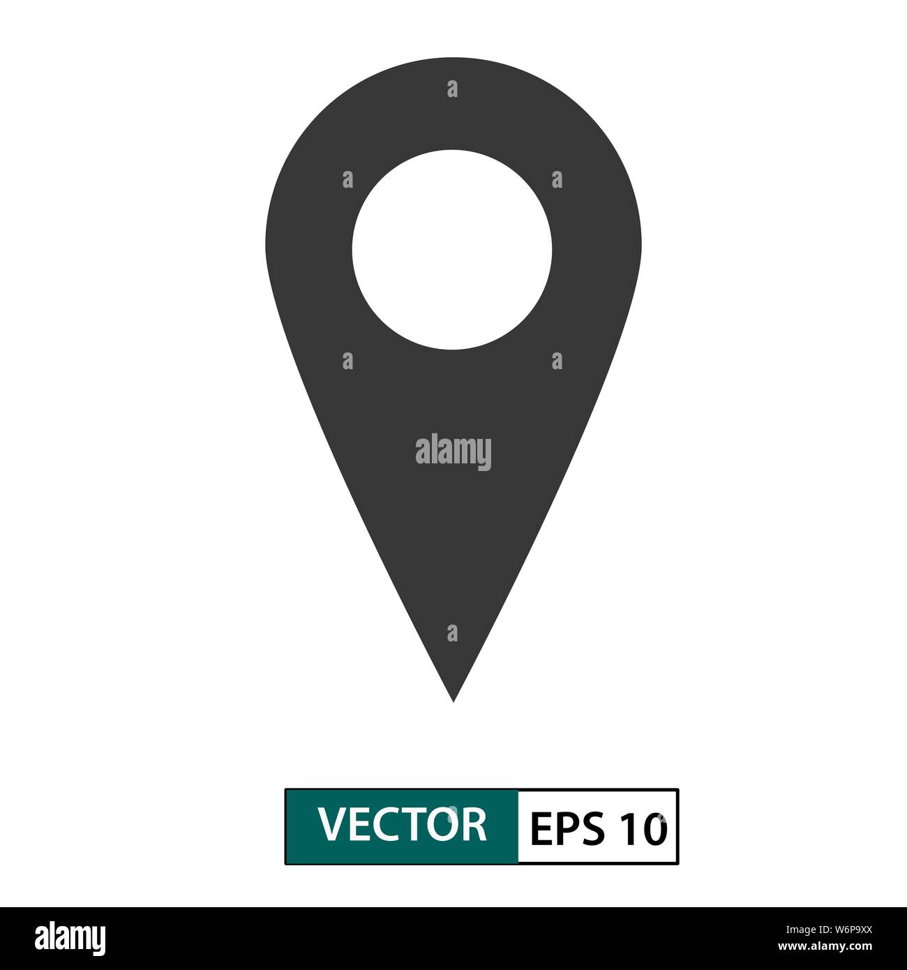 Map pin, location pin vector icon. isolated on white background. Vector ... Map pin, location pin vector icon. isolated on white background. Vector ...