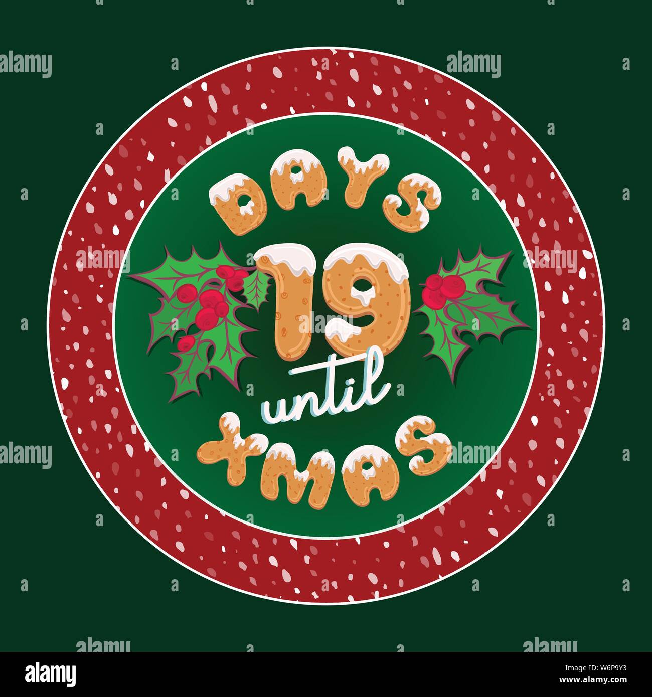 Day until christmas Stock Vector Images - Alamy
