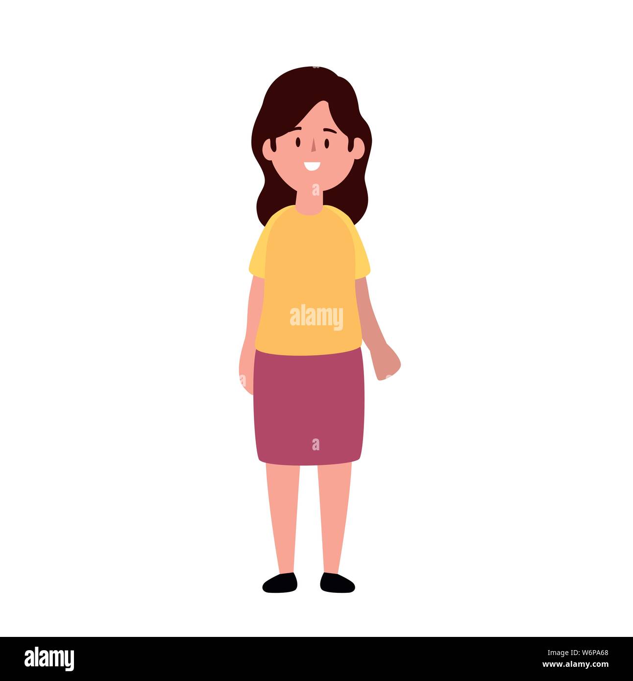 cute little girl avatar character Stock Vector Image & Art - Alamy