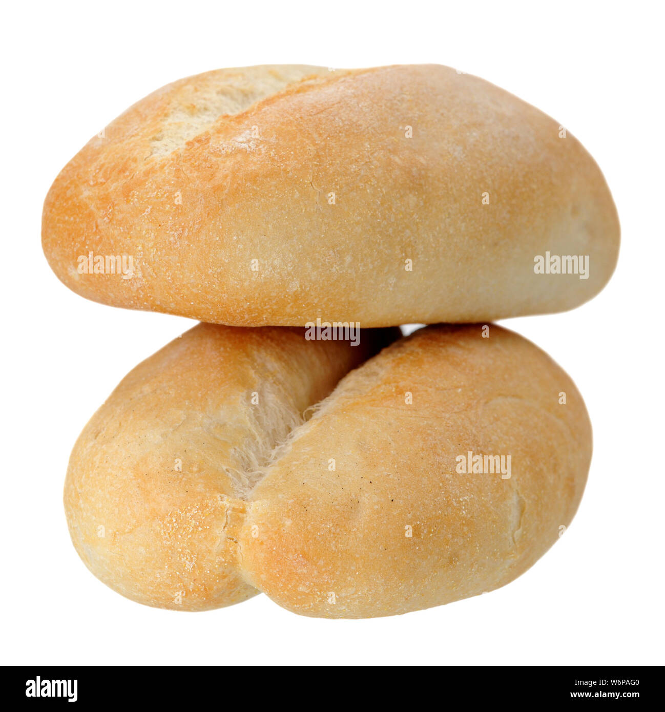 light baked bread isolate on white background Stock Photo - Alamy