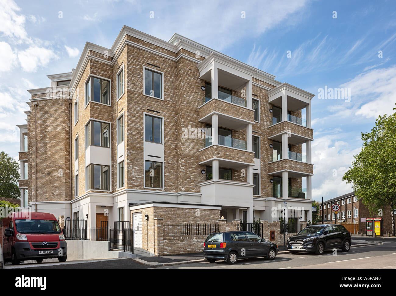 Mackenzie Trench House in Lillie Road, Fulham, London Stock Photo - Alamy