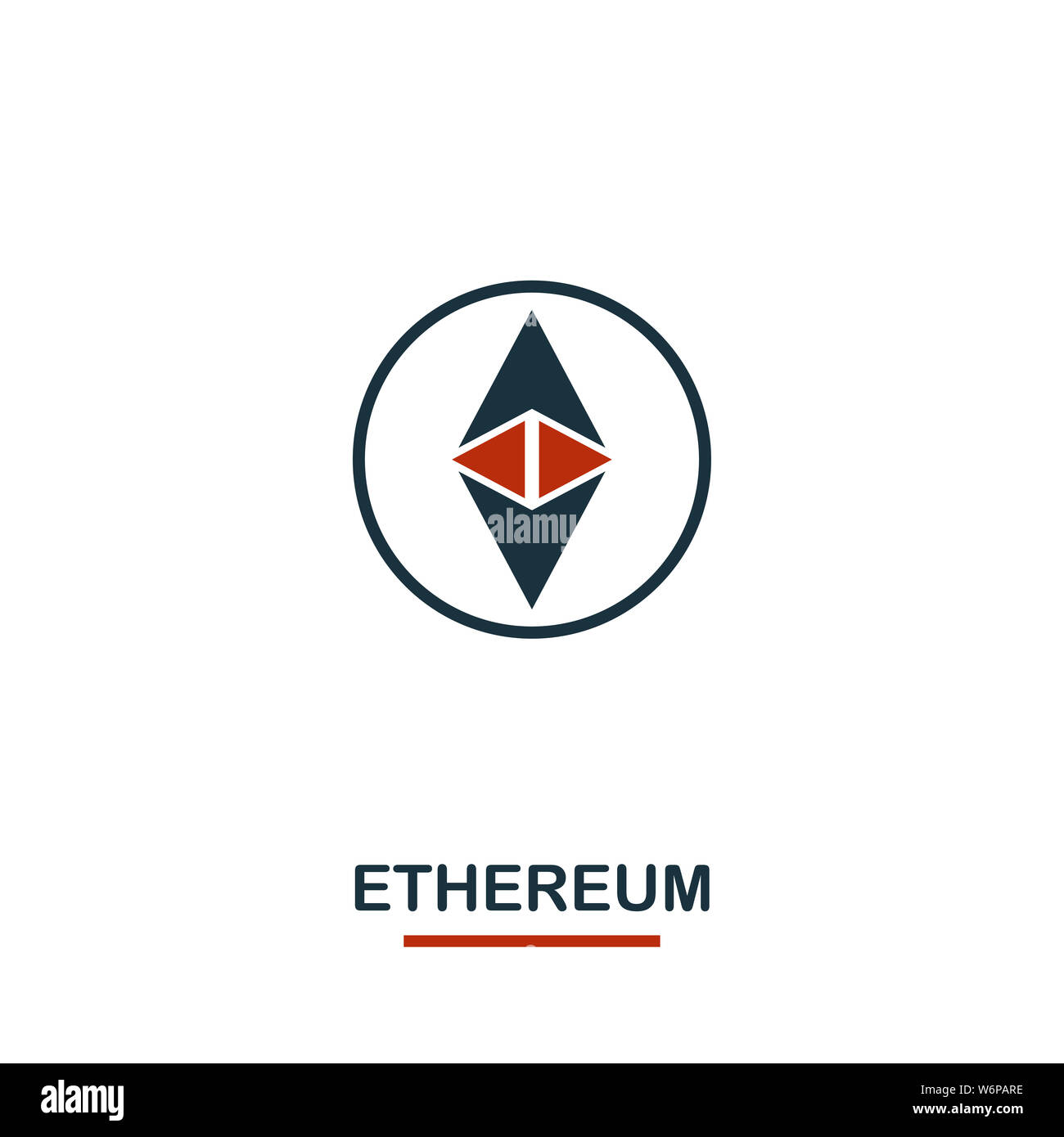 Ethereum icon. Creative two colors design from crypto currency icons ...