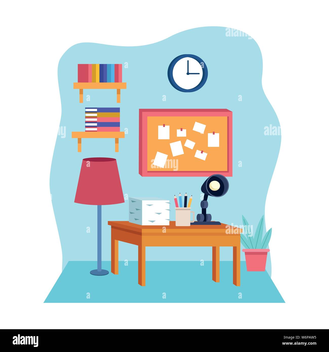 furniture modern decoration style cartoon Stock Vector Image & Art - Alamy