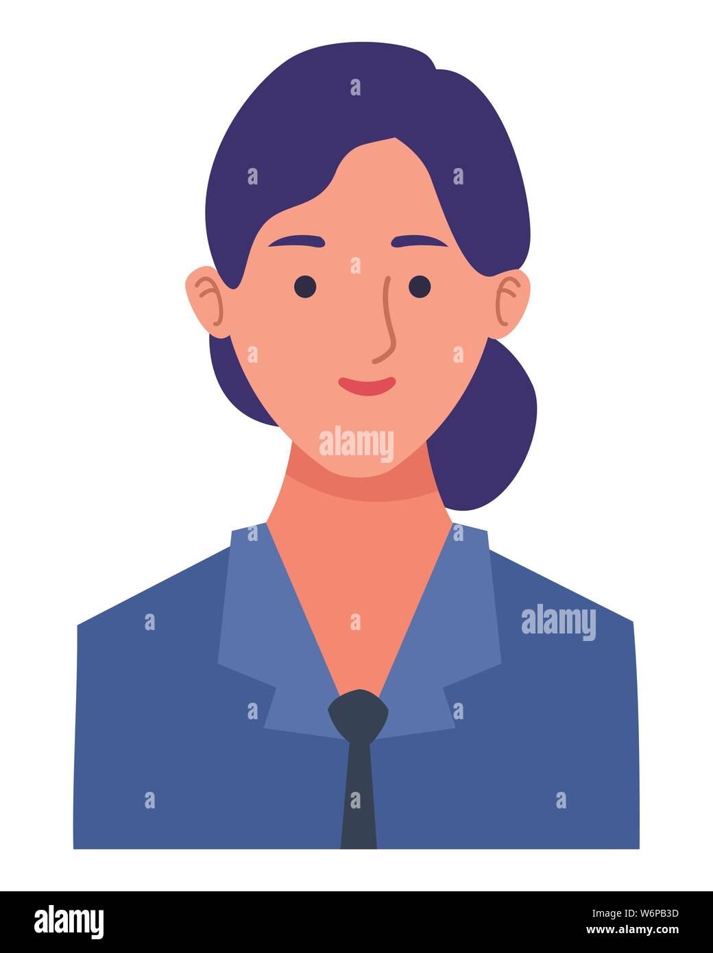 Businesswoman smiling profile cartoon Stock Vector Image & Art - Alamy