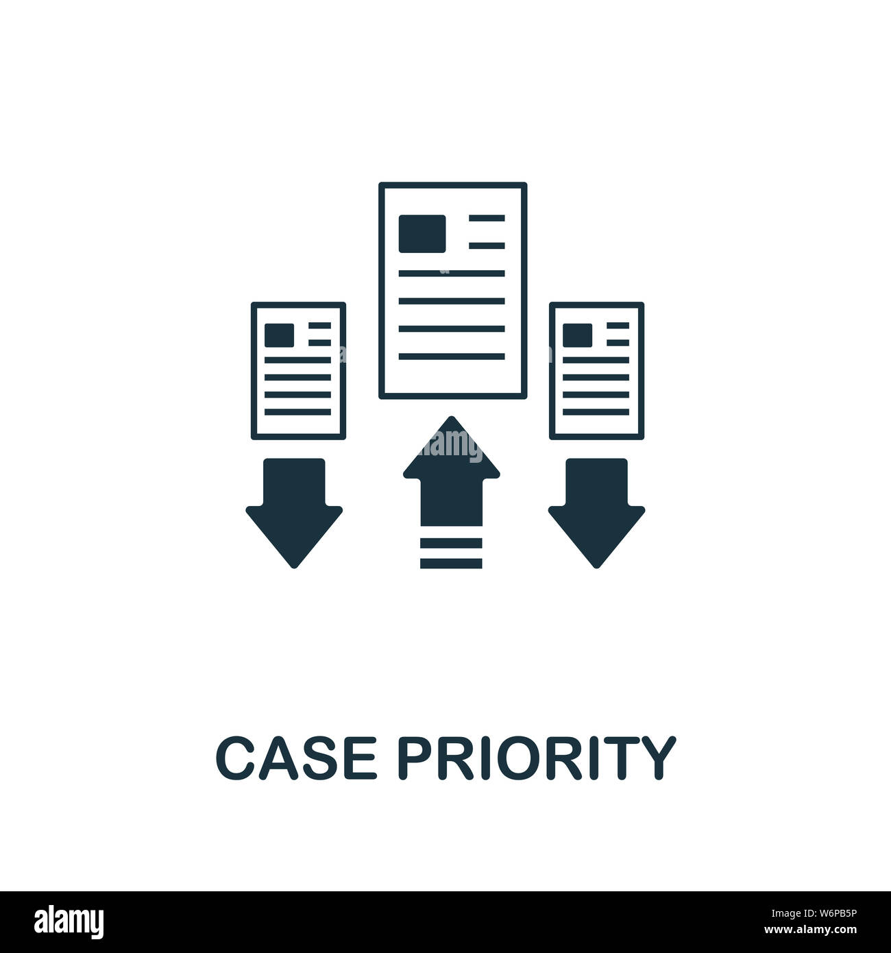 Case Priority icon symbol. Creative sign from icons collection. Filled ...