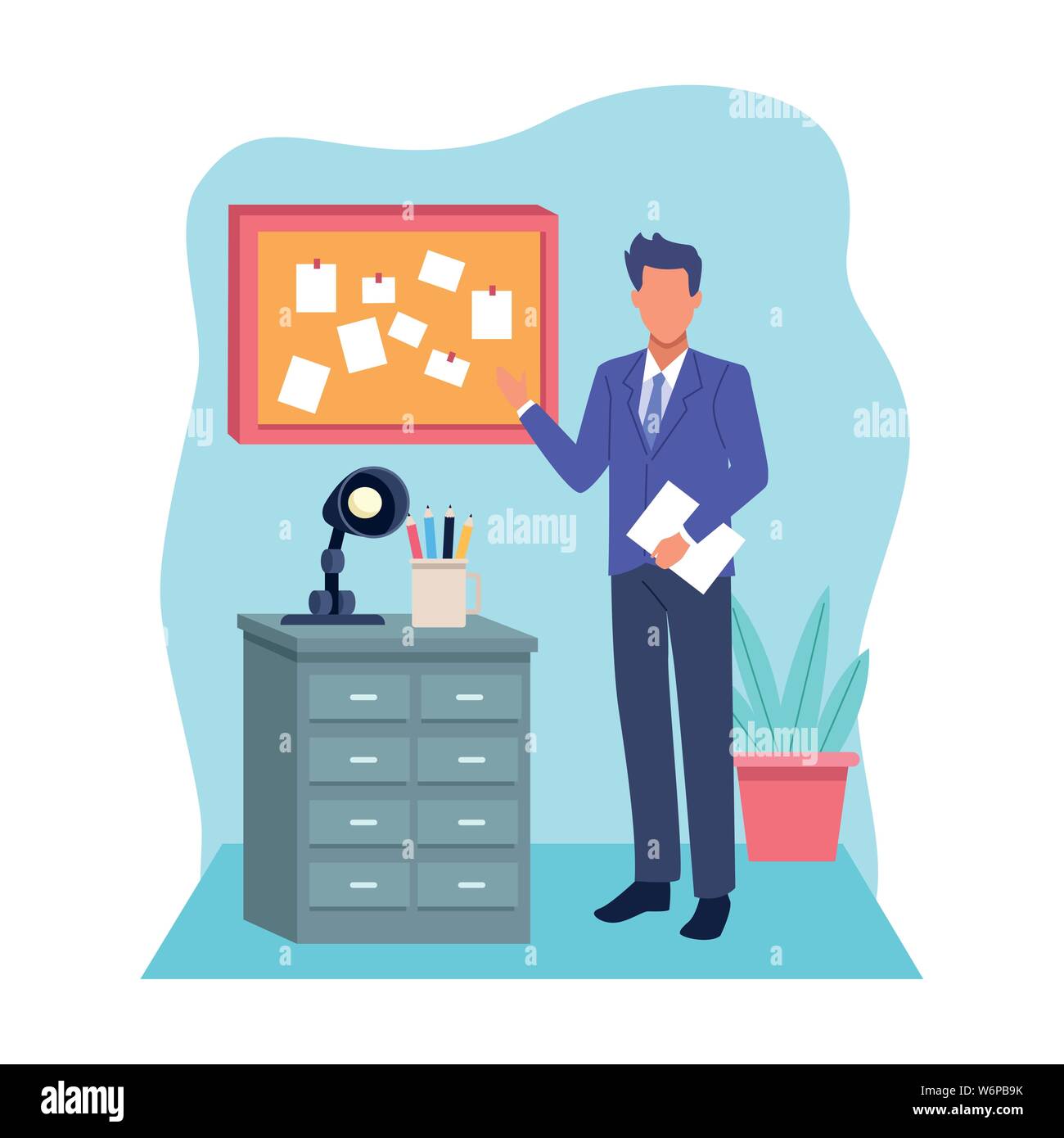 business professional executive work cartoon Stock Vector Image & Art ...