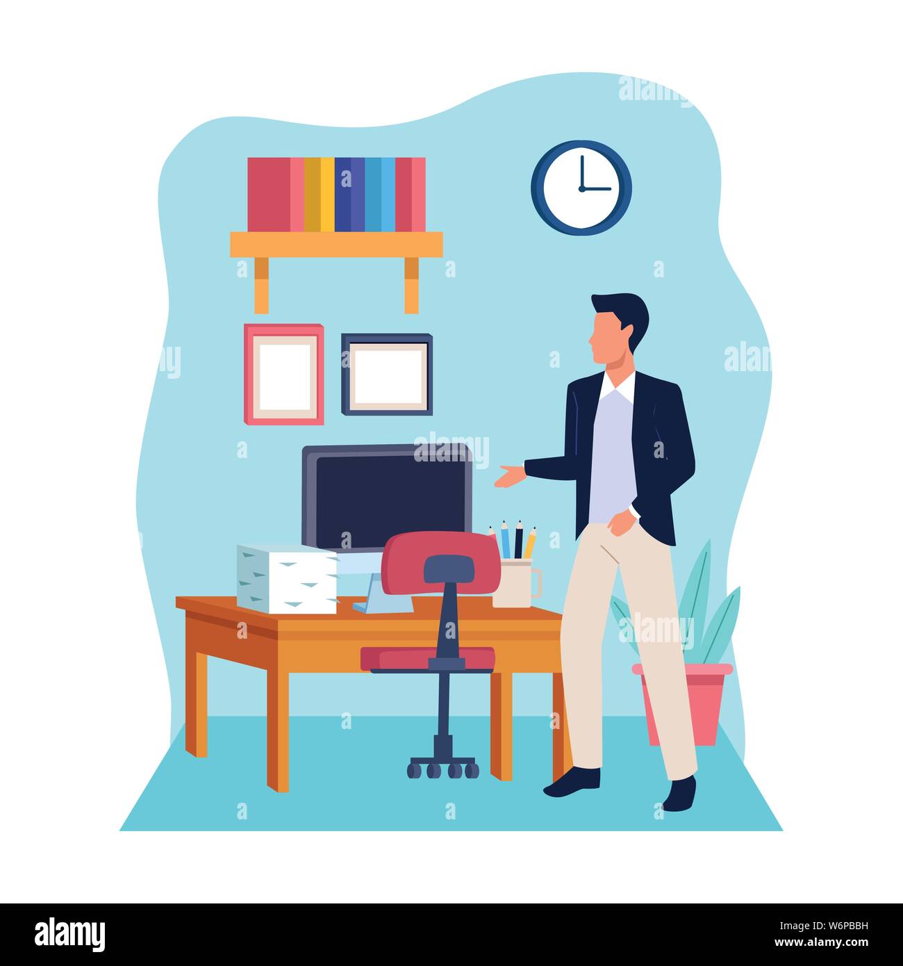 business professional executive work cartoon Stock Vector Image & Art ...