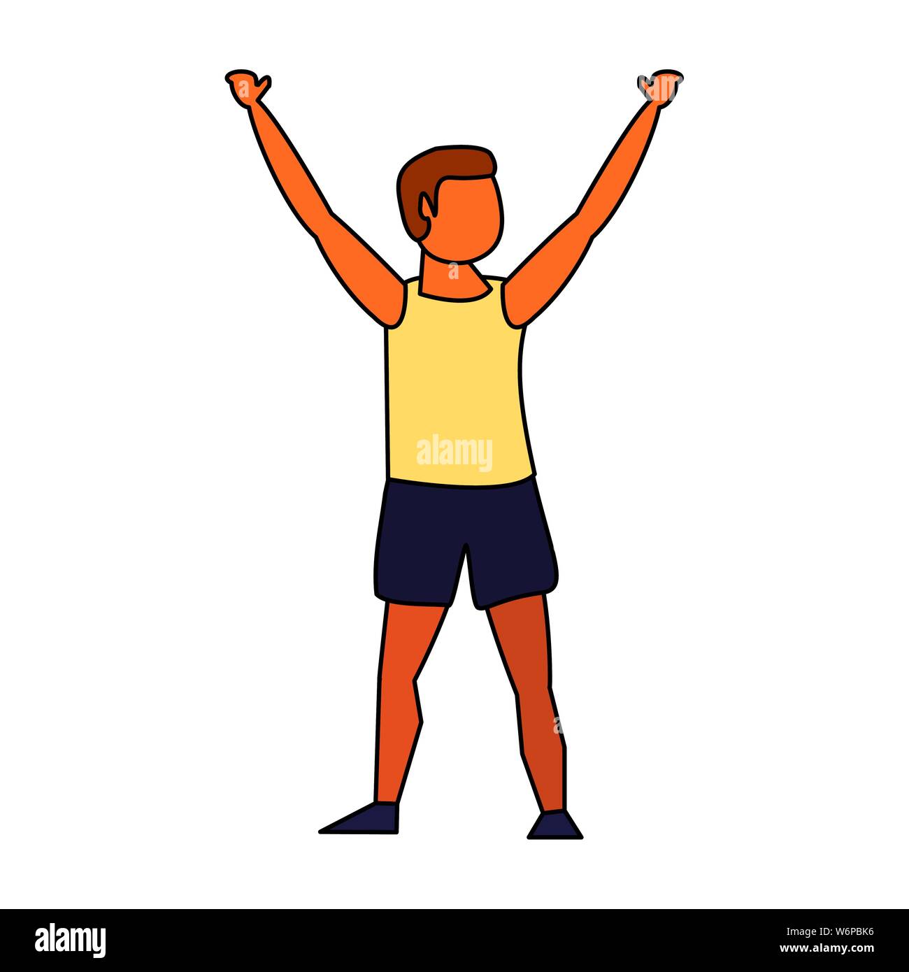 fitness sport exercise lifestyle cartoon Stock Vector Image & Art - Alamy