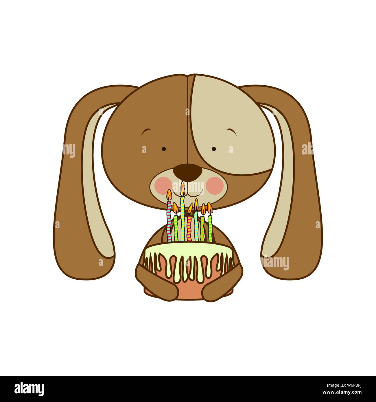 Dog pet birthday hand Cut Out Stock Images & Pictures - Alamy