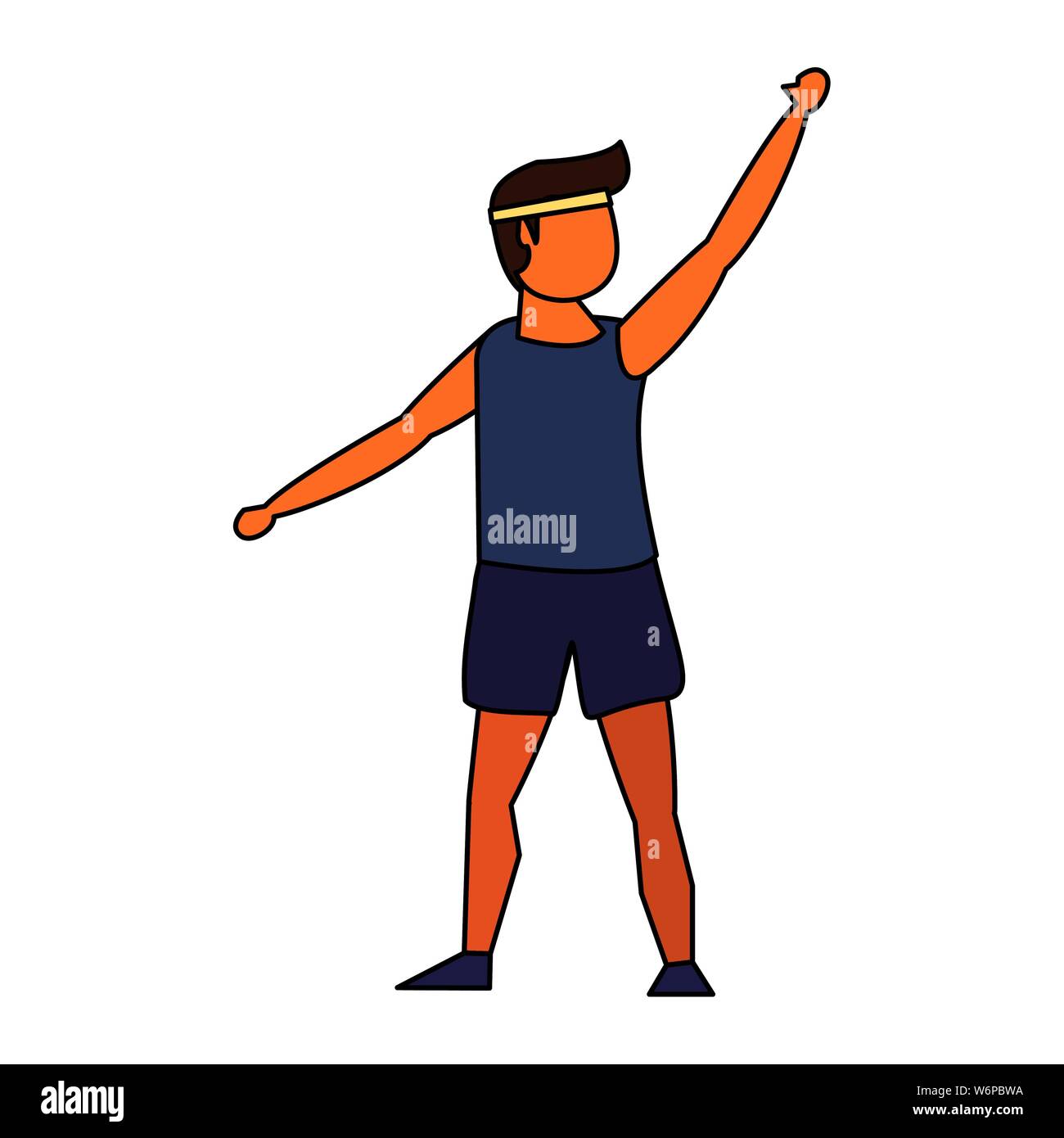 fitness sport exercise lifestyle cartoon Stock Vector Image & Art - Alamy