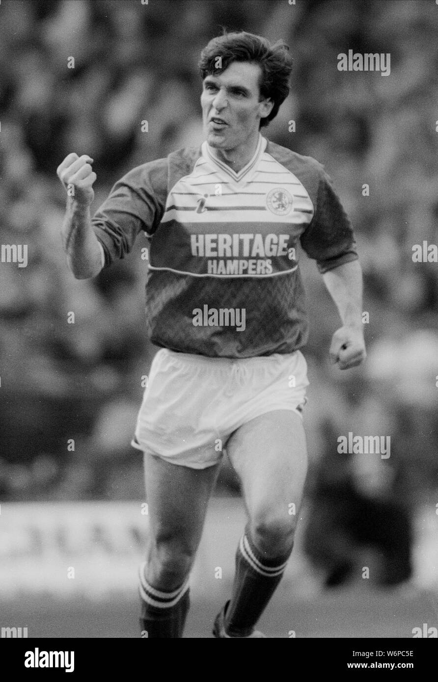 BERNIE SLAVEN, MIDDLESBROUGH FC, 1989 Stock Photo - Alamy