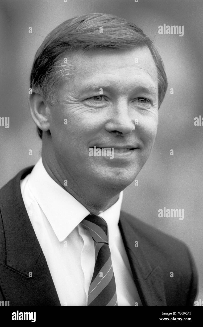 Manchester united ferguson Black and White Stock Photos & Images - Alamy