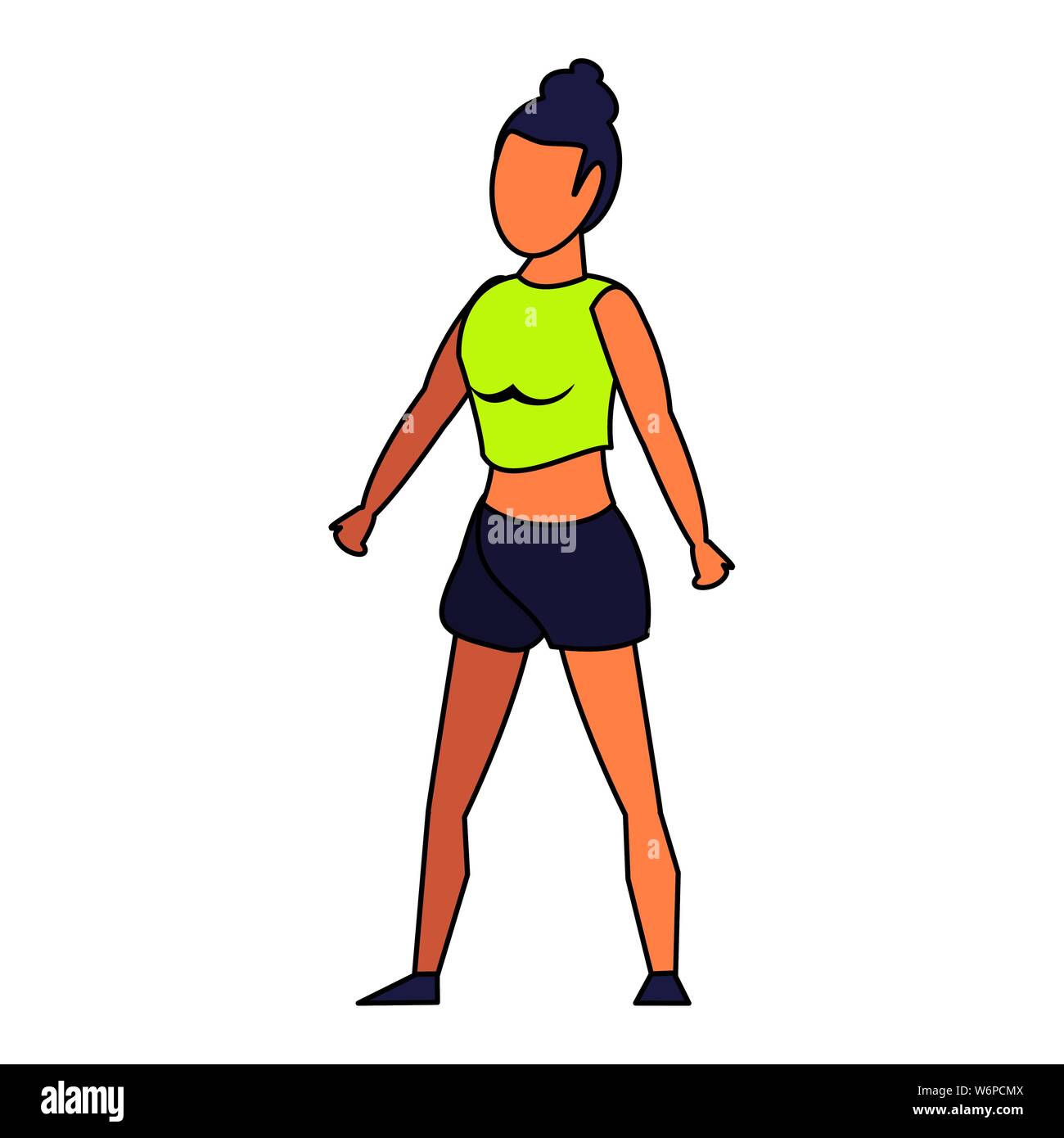 fitness sport exercise lifestyle cartoon Stock Vector Image & Art - Alamy