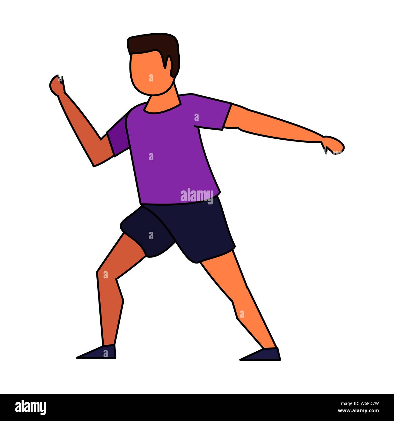 fitness sport exercise lifestyle cartoon Stock Vector Image & Art - Alamy