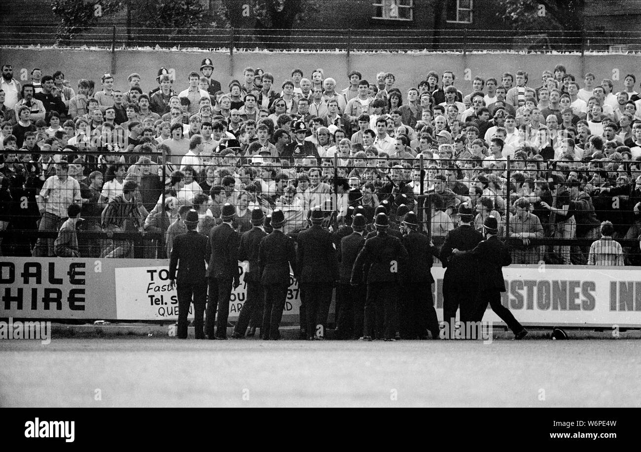POLICE, CROWD TROUBLE, , 1987 Stock Photo - Alamy
