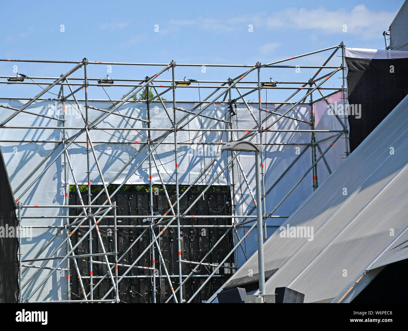 Backstage of the concert Stock Photo - Alamy