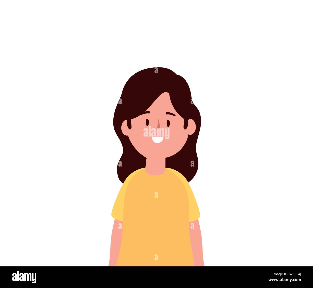 cute little girl avatar character Stock Vector Image & Art - Alamy