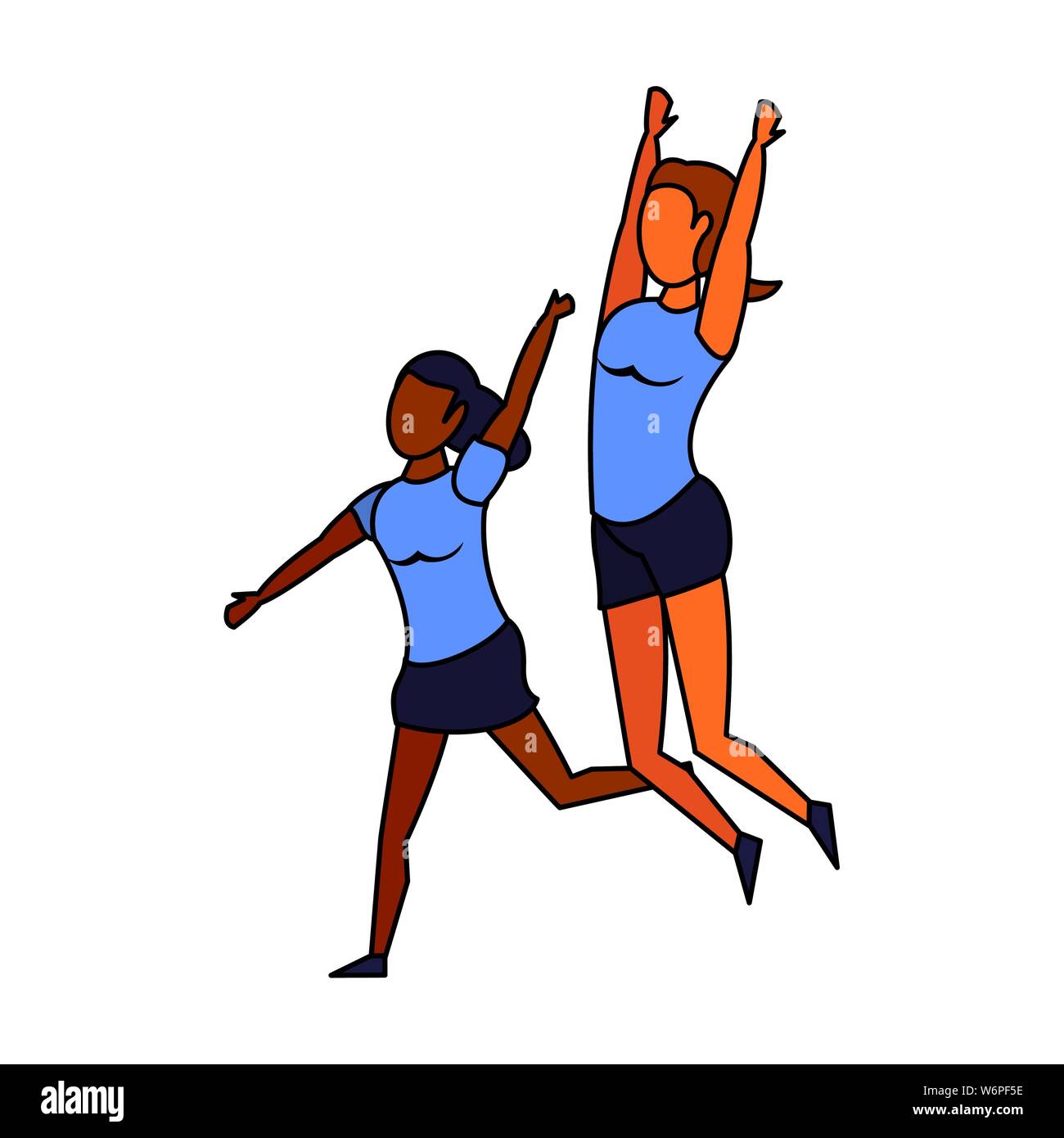 fitness sport exercise lifestyle cartoon Stock Vector Image & Art - Alamy