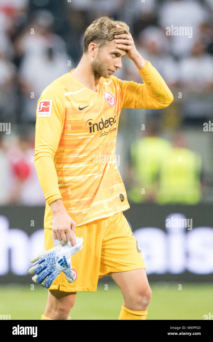Frankfurt, Deutschland. 02nd Aug, 2019. Goalkeeper Felix WIEDWALD (F ...