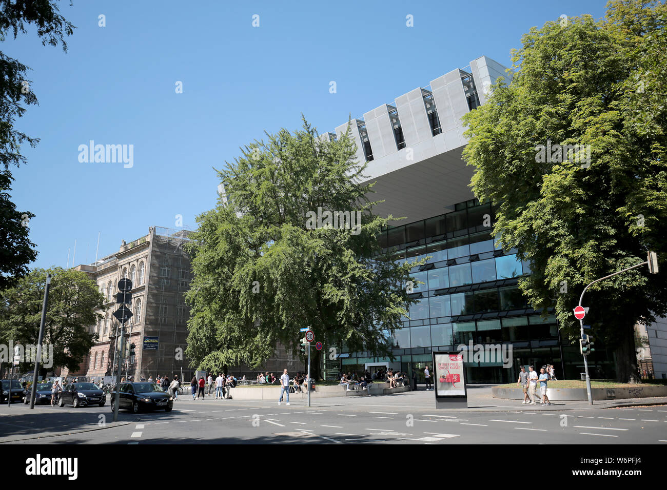 Aachen, Germany. 29th July, 2019. The main building (l) of the ...