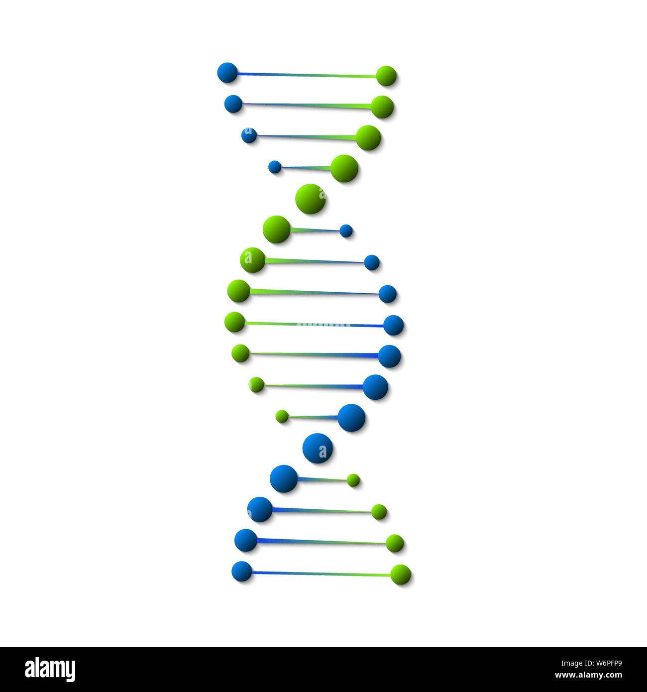 3d realistic DNA structure icon. Vector molecule Stock Vector Image ...