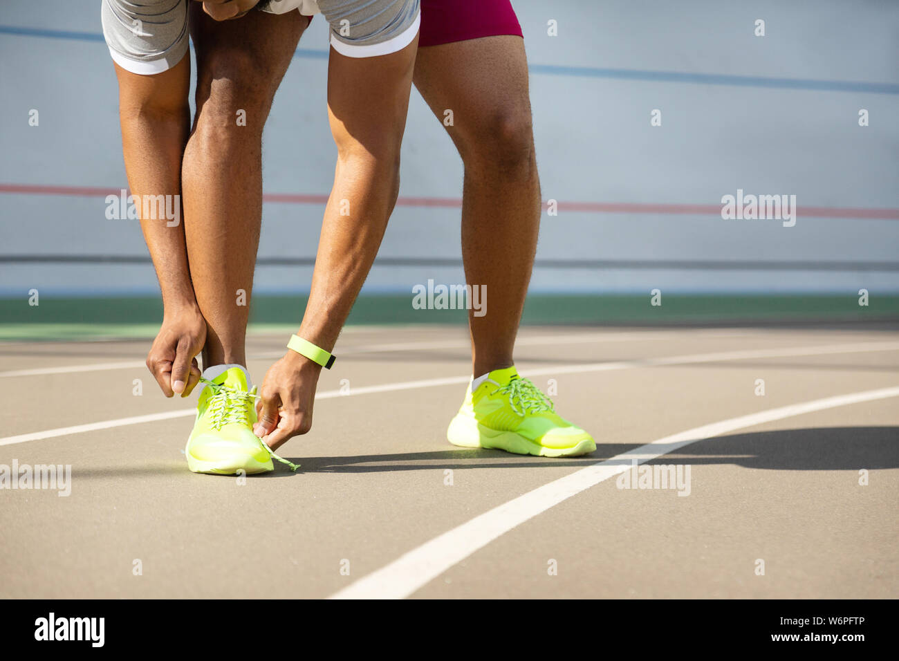 Untied shoelace hi-res stock photography and images - Alamy